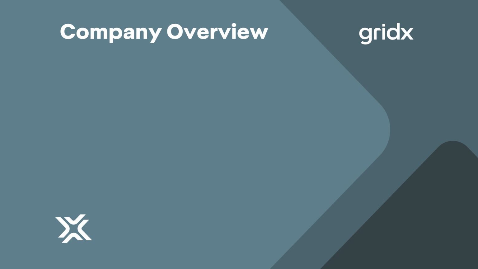 GridX Company Overview - GridX